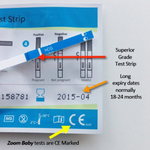 5 x WIDER Early Pregnancy Tests - Zoom Baby